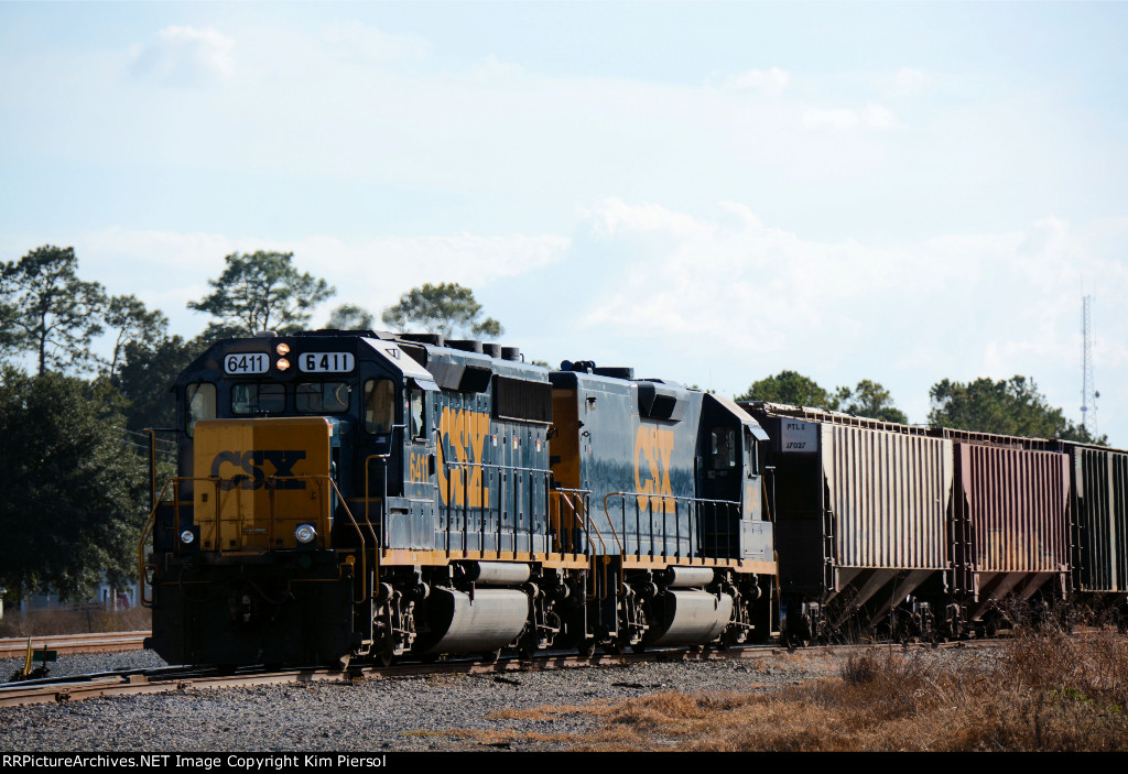 CSX 6411 2341 Mother-Slug Working Wildwood